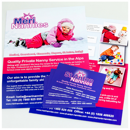 Nanny service leaflet design | Nanny service flyers design | Nanny leaflets